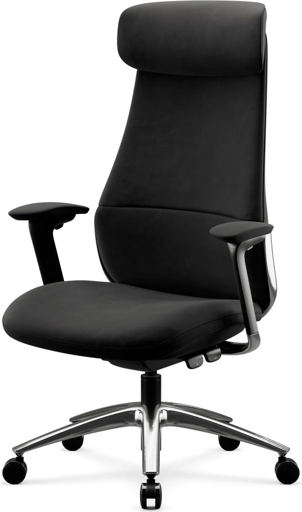 Křeslo kancelářské čalouněné ředitelské černé: COMMAND