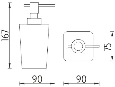 Nimco Dávkovač tekutého mýdla, pumpička plast EL 3031-55
