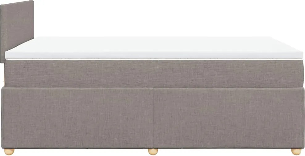 Box spring postel s matrací taupe 120x190 cm textil 3286616