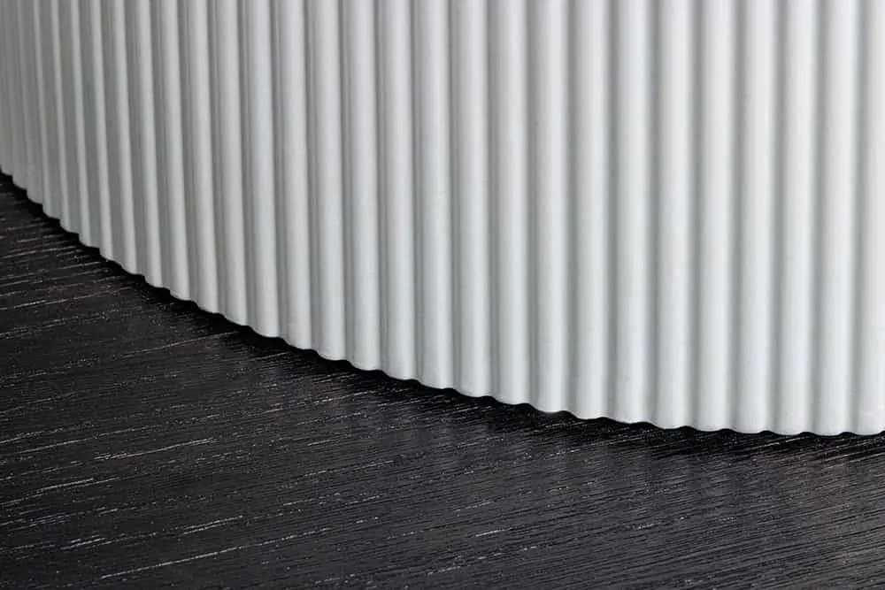 Kulatý jídelní stůl Parthenia 120 cm vzor bílý mramor