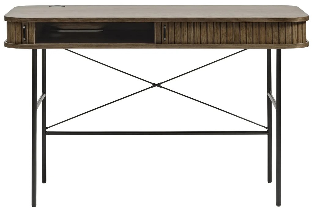 Designový psací stůl Vasiliy 120 cm kouřový dub