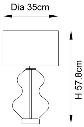 Endon 102676 - Stmívatelná stolní lampa KELDA 1xE27/10W/230V bílá/matný chrom