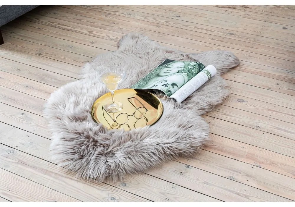 Růžová umělá kožešina Tiseco Home Studio Sheepskin, 60 x 90 cm