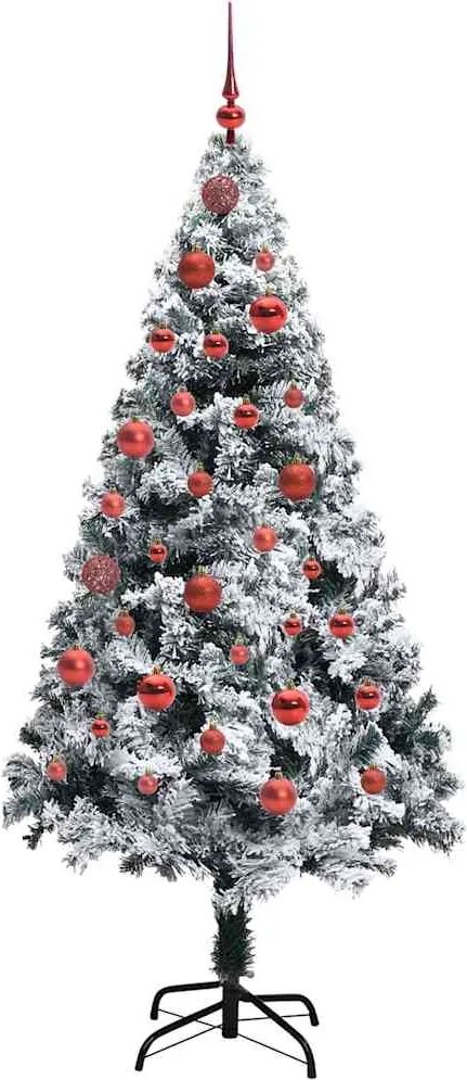 Umělý vánoční stromeček Bílá 150 cm PVC, ocel a plast 3396949
