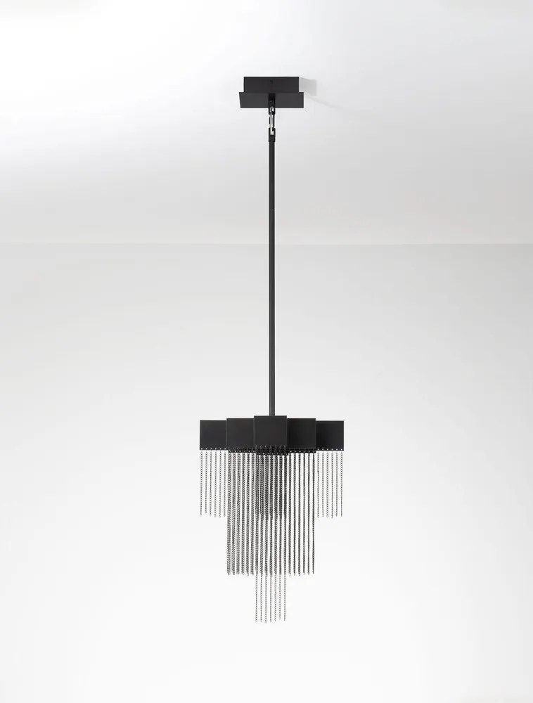 Matně černé ocelové LED stmívatelné závěsné svítidlo Revια – Nova Luce