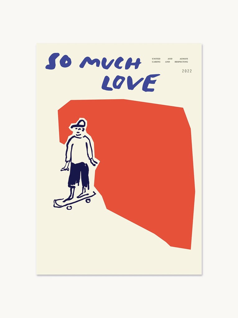 Plakát So much love Skateboard