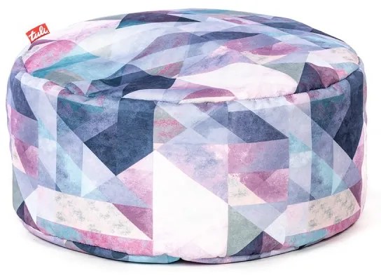 Tuli Puf taburet Provedení: Koloběh růžový - vzorovaný polyester