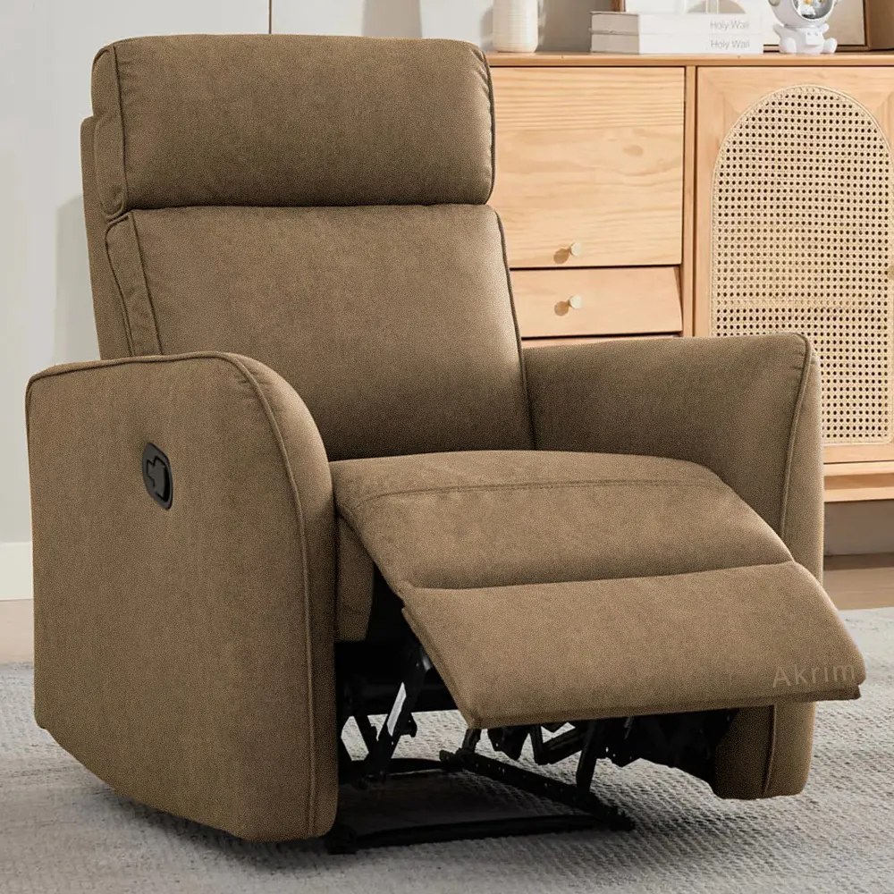 Sedací sestava BRAVEN 3+1+1 s FUNKCÍ RELAX | hnědá látka | EXTRA POHODLNÉ