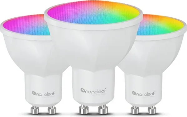 Nanoleaf Essentials Matter Wi-Fi GU10 Smart Bulb chytrá žárovka 3 Pack