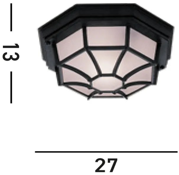 Searchlight 2942BK Venkovní přisazené svítidlo VERMONT černé