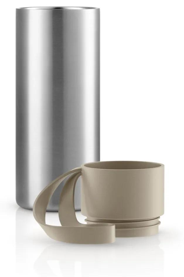Eva Solo Nerezový termohrnek To Go Vacuum Pearl Beige 350 ml, béžová barva, stříbrná barva, kov