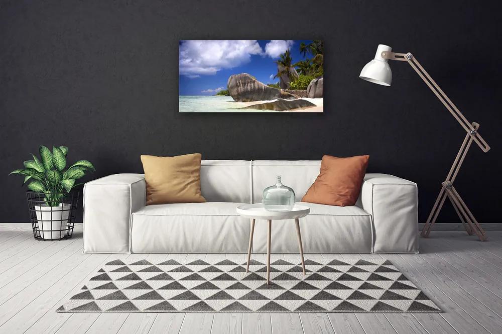 Obraz na plátně Skály Pláž Krajina 120x60 cm