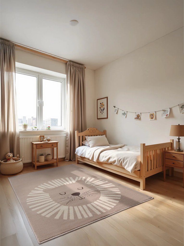 Hanse Home, Dětský koberec Adventures 106214 Beige Cream, 160x235, béžová, dětský pokoj