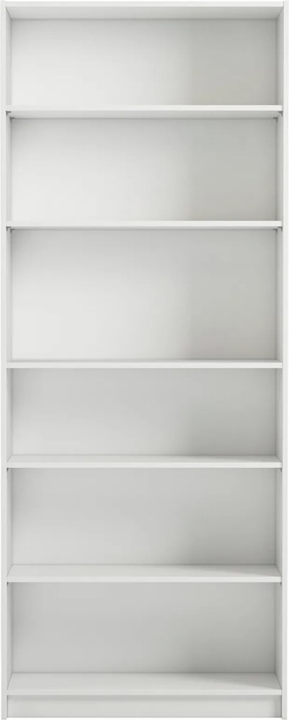 Steens, Bílý regál Anett s 5 policemi - šířka 80, výška 200 cm