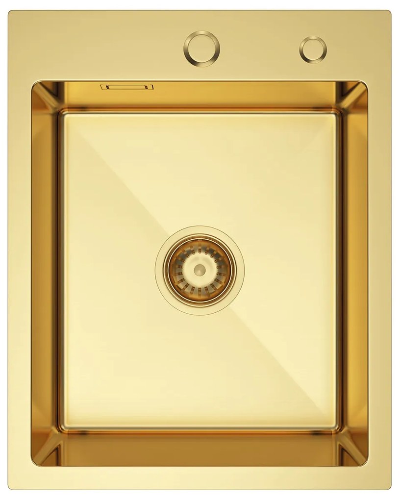 Velazo Dřez 1 komorový, nerez - VE-4050G, 40x50 cm, zlatý