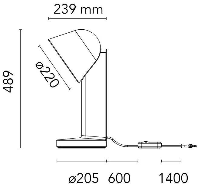 Flos Céramique Down, zelená keramická lampa se stmívačem, 1x8W E27, výška 48,9cm