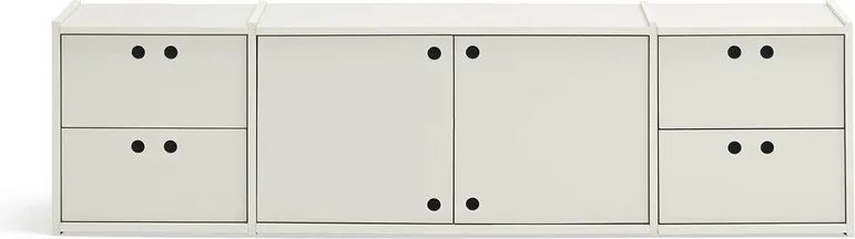 Krémový TV stolek 157x42x40 cm Wally – Teulat