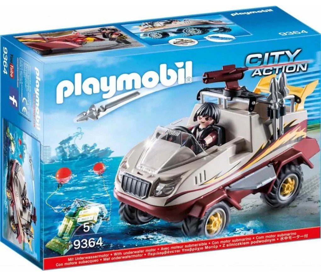 Playmobil 9364 obojživelný vůz specilání zásahové jednotky