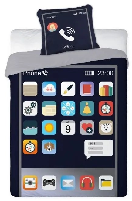 Povlečení dětské Telefon 70x90 +140x200 Faro