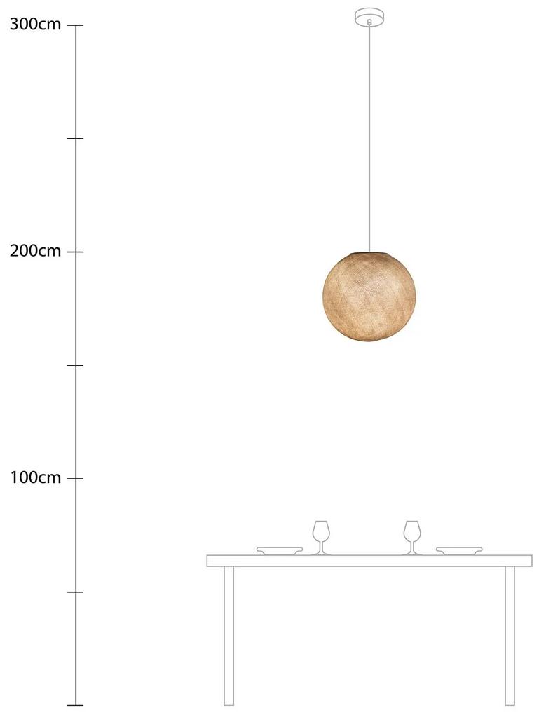 creative cables Závěsná lampa se stínidlem koule z PE vlákna, polyester Barva: Bílá, Průměr: S - Ø 31 Cm