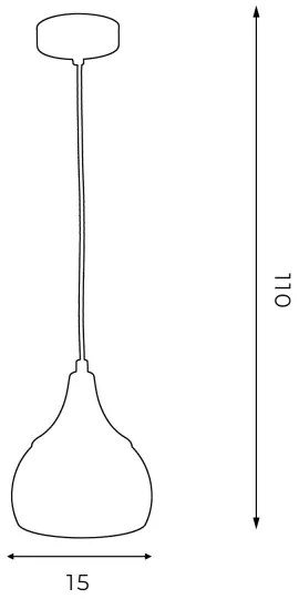 Lustr na lanku AKTAN 1xE27/60W/230V černá