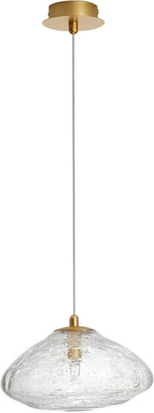 Skleněné závěsné svítidlo v mosazné barvě ø 26 cm King – Nova Luce