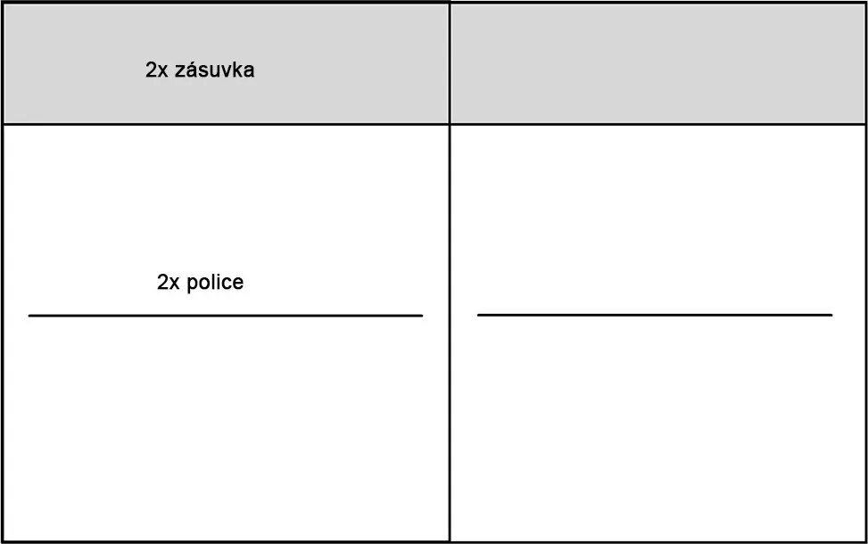 MEDIOLAN | komoda M8 se zásuvkami a policemi | 177 cm | natural hikora
