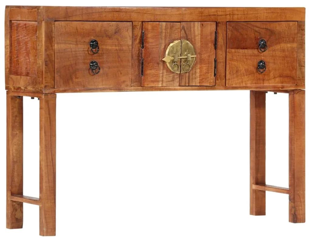 Konzolový stolek 120 x 32 x 80 cm masivní hrubé akáciové dřevo,  352065