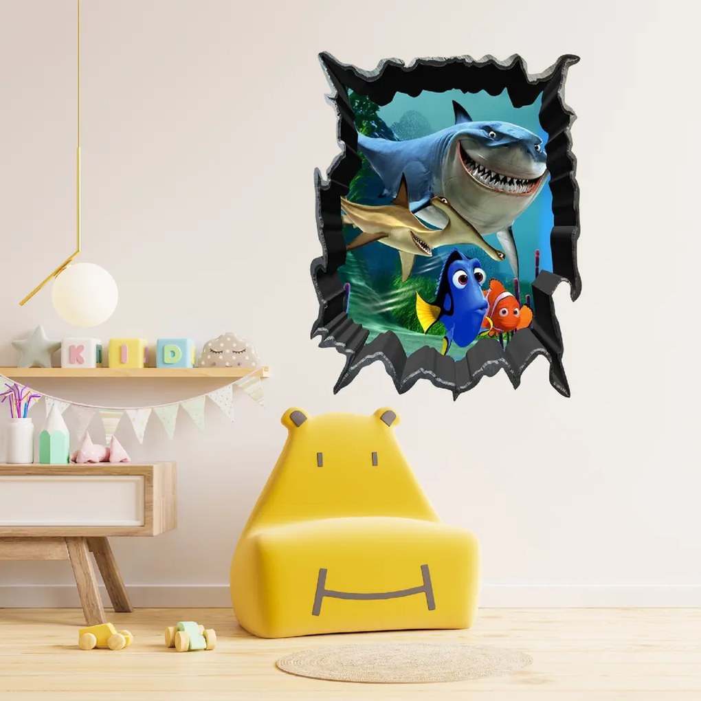 Samolepka na zeď "Hledá se Dory" 50x70 cm