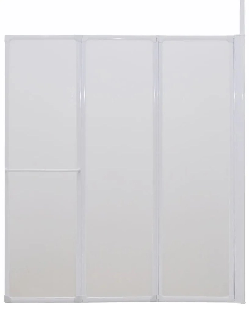 Sprchová a vanová zástěna tvar l 70x120x137cm 4 panely skládací