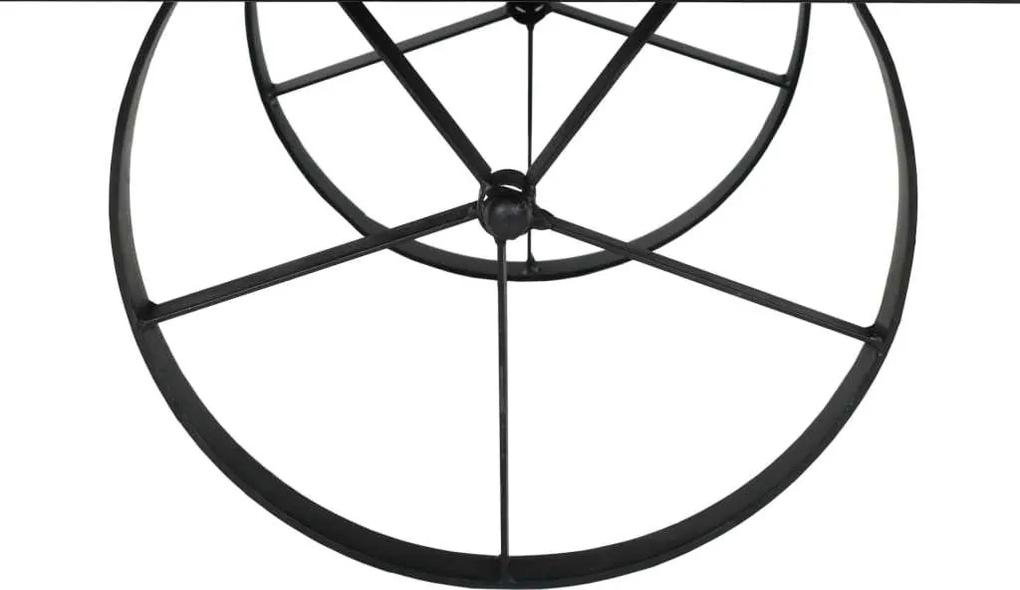 vidaXL Konferenční stolek na kolečkách černý 110 x 52 x 43 cm kompozit [345714]