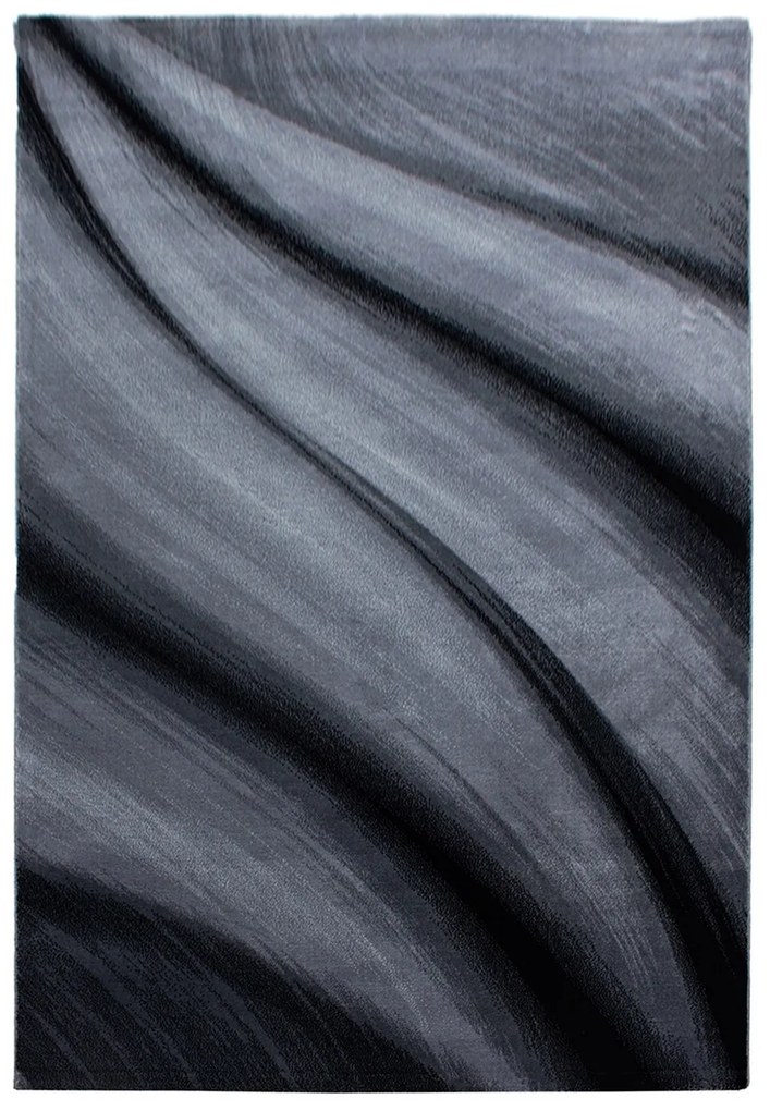 Ayyildiz, Kusový koberec Miami 6630 black, 80x150, šedá, kancelář