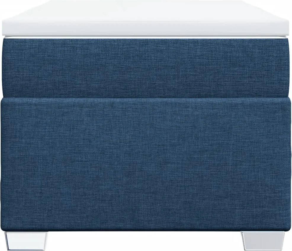 Box spring postel s matrací modrá 90x200 cm textil 3285108