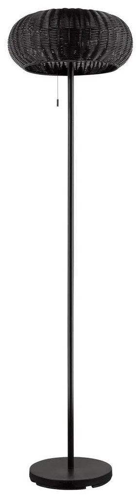 LA 1008386 ADEGAN venkovní stojací lampa, solární, 2200 K, IP65, černá - BIG WHITE (SLV)