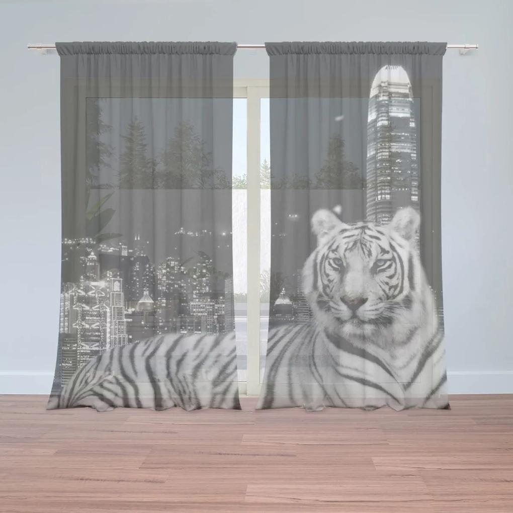 Sablio Záclony Městský tygr: 2ks 150x250cm