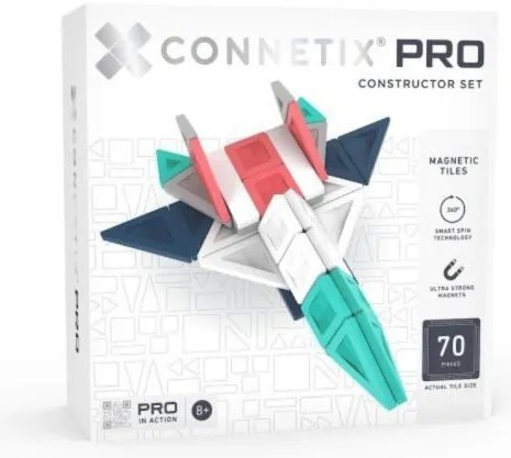 Connetix tiles pro magnetická stavebnice, 70 ks