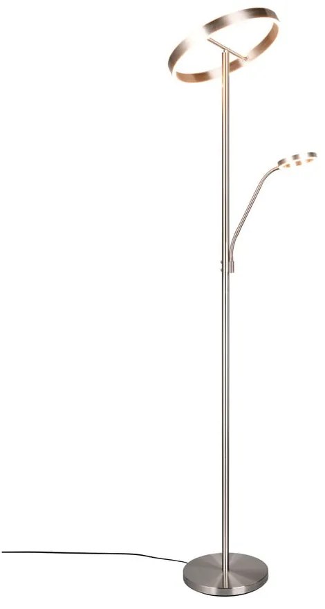 LED stojací lampa ve stříbrné barvě (výška 180 cm) Willis – Trio