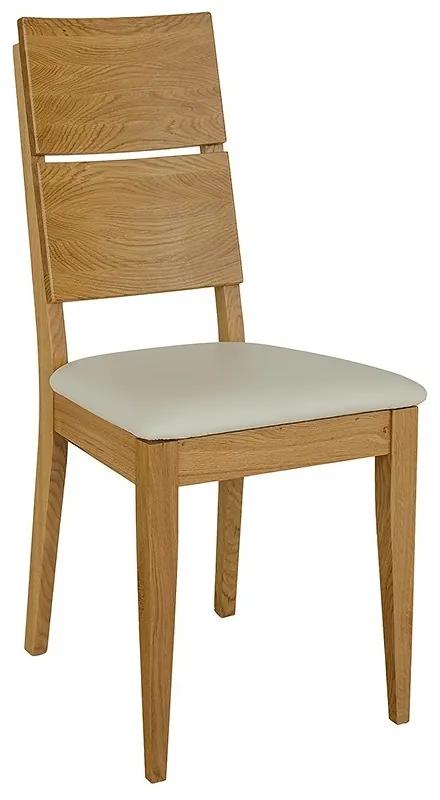 Drewmax Jídelní židle KT373 masiv dub buk přírodní   Atos 118