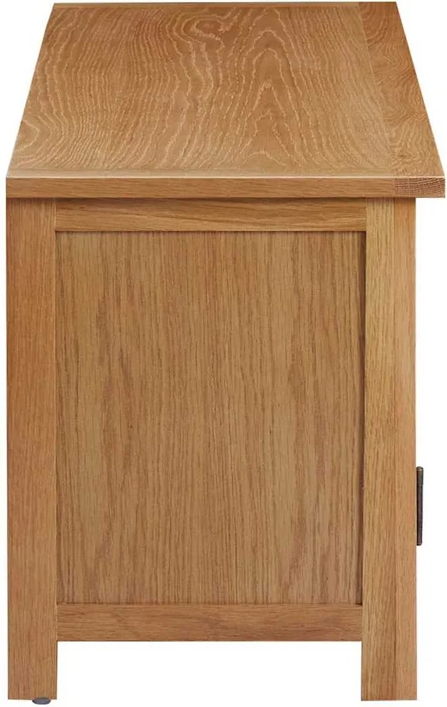 TV stolek 110 x 35 x 44 cm masivní dubové dřevo 327435