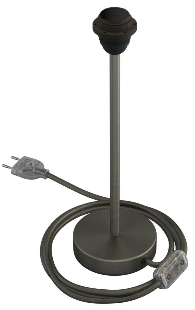 creative cables Kovová stolní lampa Alzaluce pro stínidlo Velikost: 10 cm, Barva: Matná bílá