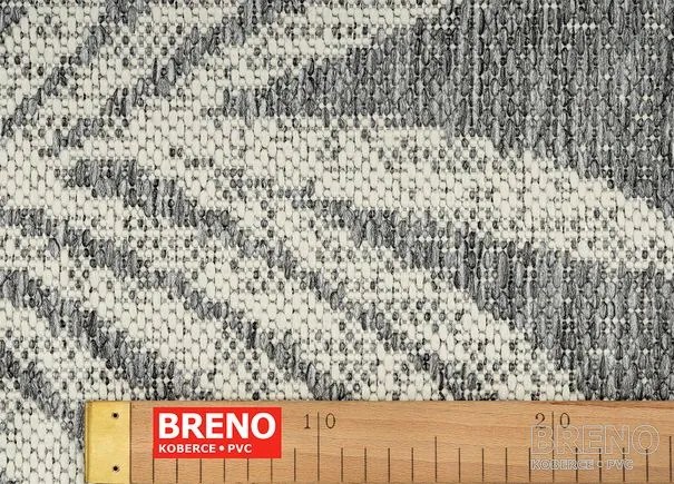 Breno Kusový koberec CASA 607 silver, 80x150 cm, Stříbrná/Vícebarevné