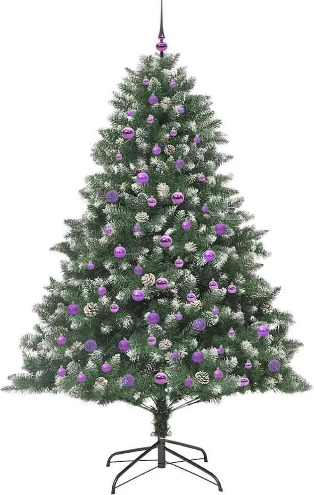 Umělý vánoční stromeček Zelená 210 cm PVC, plast a ocel 3395251