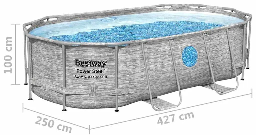 Bestway Bazénový set Power Steel 427 x 250 x 100 cm