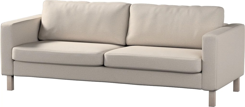 Potah na pohovku IKEA  Karlstad 3-místná, nerozkládací, krátký barva šedá látka pletený vzor