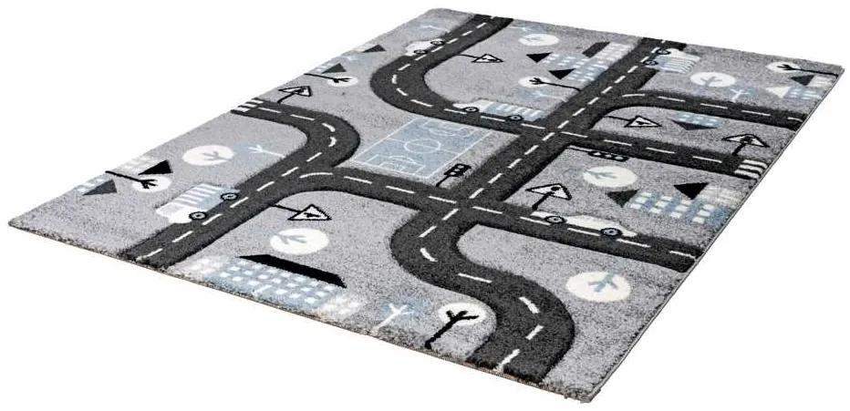 Lalee Dětský kusový koberec Amigo 331 Silver Rozměr koberce: 120 x 170 cm