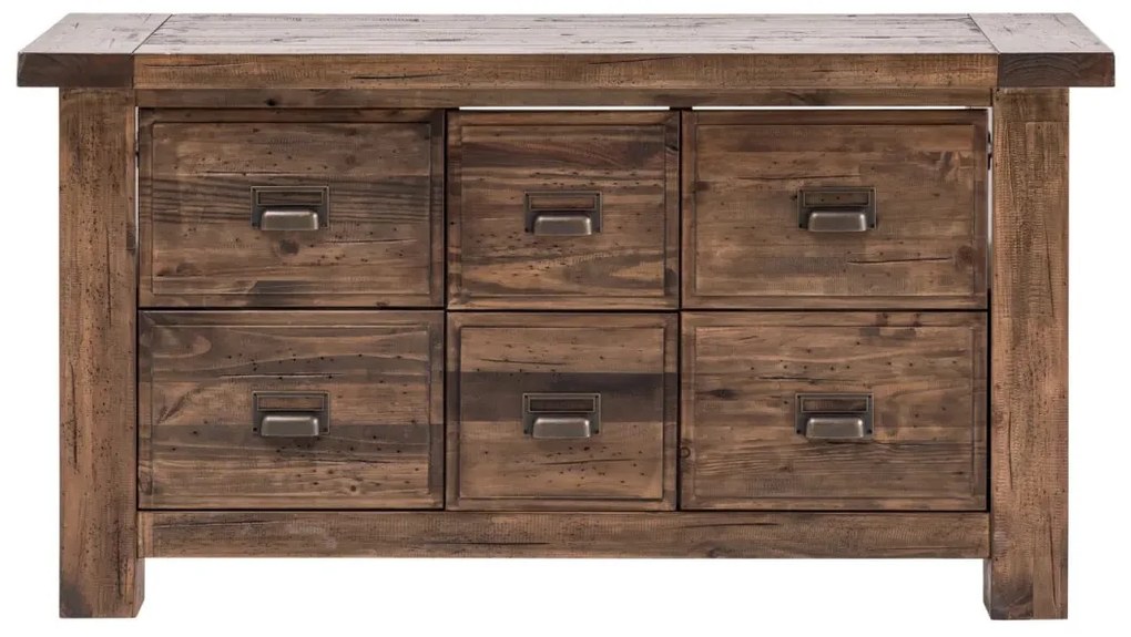 furniture-nabytek.cz - Koupelnový set Cantaro 2 kusy, masivní recyklovaná borovice, lakovaný, hnědý