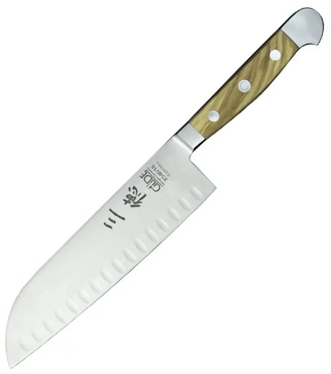 Güde - Solingen Alpha Oliva kuchařský Santoku 18 cm