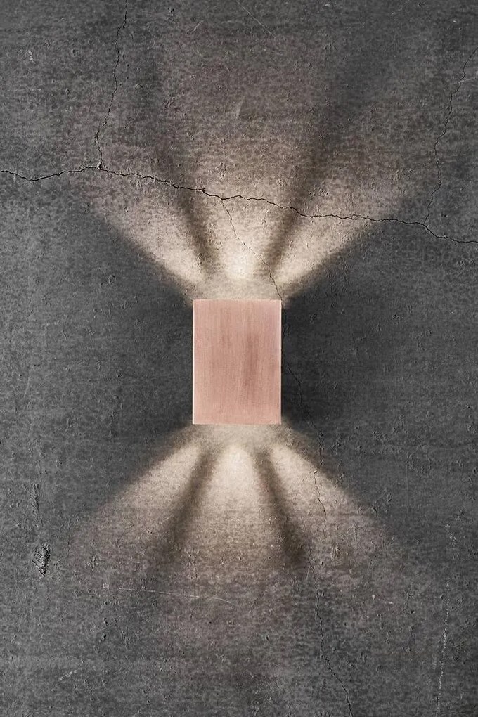 NOR 2019041030 Venkovní nástěnné svítidlo Fold 10 2x3,5W LED měď čirá - NORDLUX