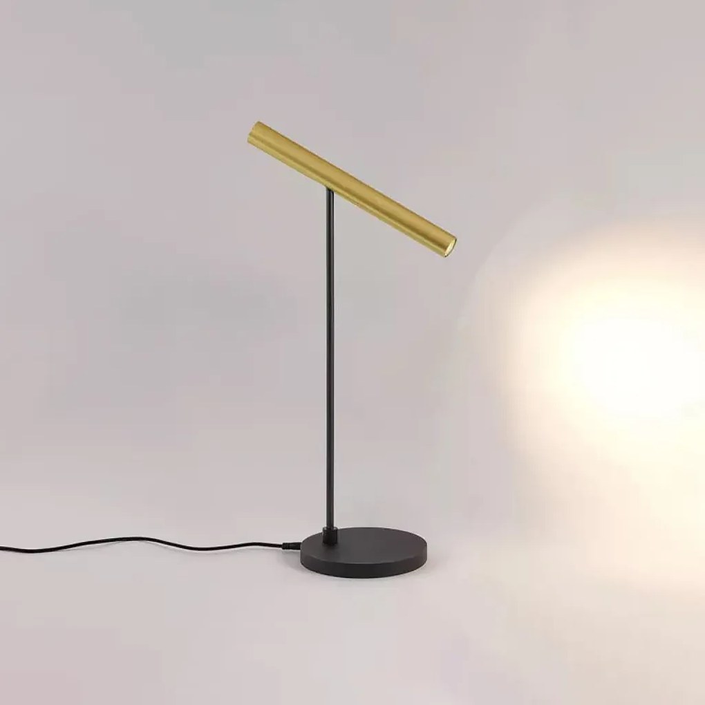 Stolní lampa ke čtení Meyjo T Barva: Černá / Zlatá