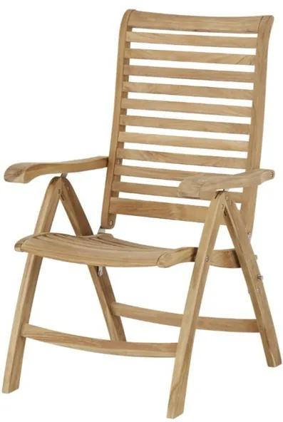 Sconto Polohovací židle CAMBRIDGE PREMIUM teakové dřevo